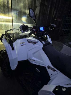 White Polaris Sportsman 2022 in Sakiai, with an engine capacity of 0.57 L and mileage of 4 thousand km for 6900 €, photo 5 on AUTOMOTO.COM.LV