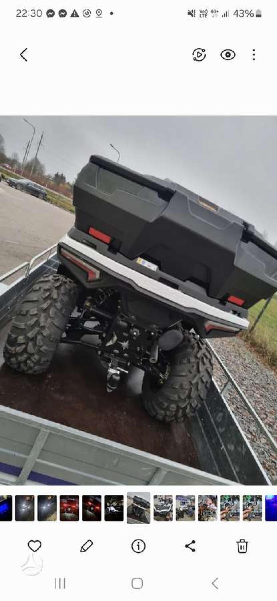 White Polaris Sportsman 2022 in Sakiai, with an engine capacity of 0.57 L and mileage of 4 thousand km for 6900 €, photo 16 on AUTOMOTO.COM.LV
