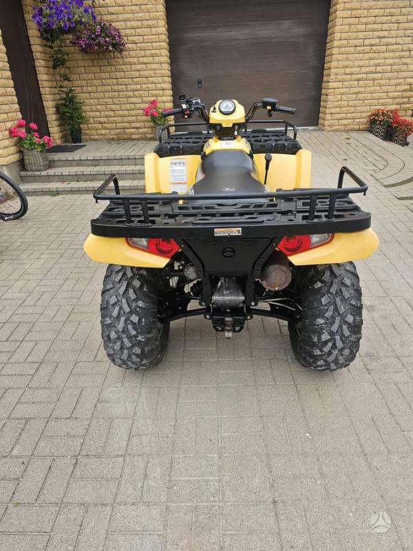 Yellow Polaris Sportsman 2005 in Kursenai, with an engine capacity of 0.50 L and mileage of 2 thousand km for 3800 €, photo 4 on AUTOMOTO.COM.LV