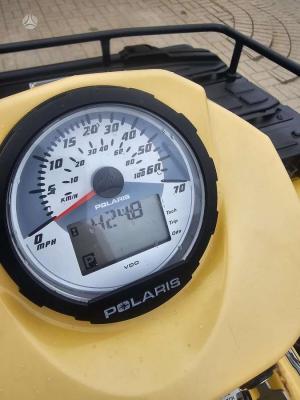 Yellow Polaris Sportsman 2005 in Kursenai, with an engine capacity of 0.50 L and mileage of 2 thousand km for 3800 €, photo 10 on AUTOMOTO.COM.LV