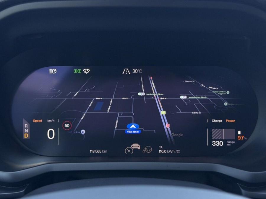Черный Polestar 2 2021 в Пярну, объемом двигателя 0.00 л и пробегом 119 тыс. км за 27400 €, фото 23 на AUTOMOTO.COM.LV
