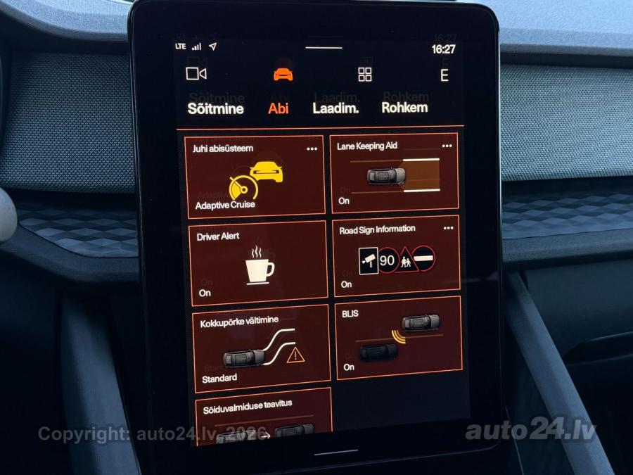 Black Polestar 2 2021 in Parnu, with an engine capacity of 0.00 L and mileage of 107 thousand km for 26900 €, photo 19 on AUTOMOTO.COM.LV