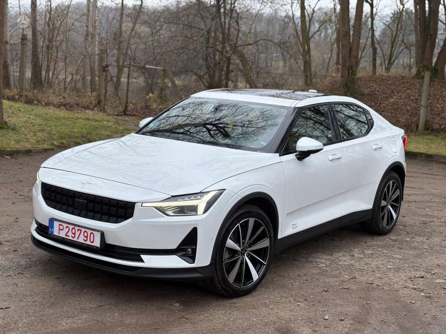 Белый Polestar 2 2023 в Вильнюс, объемом двигателя 0.00 л и пробегом 37 тыс. км за 26000 €, фото 4 на AUTOMOTO.COM.LV