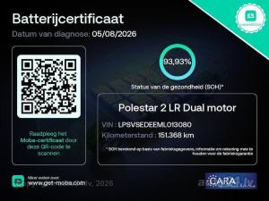 White Polestar 2 2020 in Tartu, with an engine capacity of 0.00 L and mileage of 151 thousand km for 26700 €, photo 11 on AUTOMOTO.COM.LV