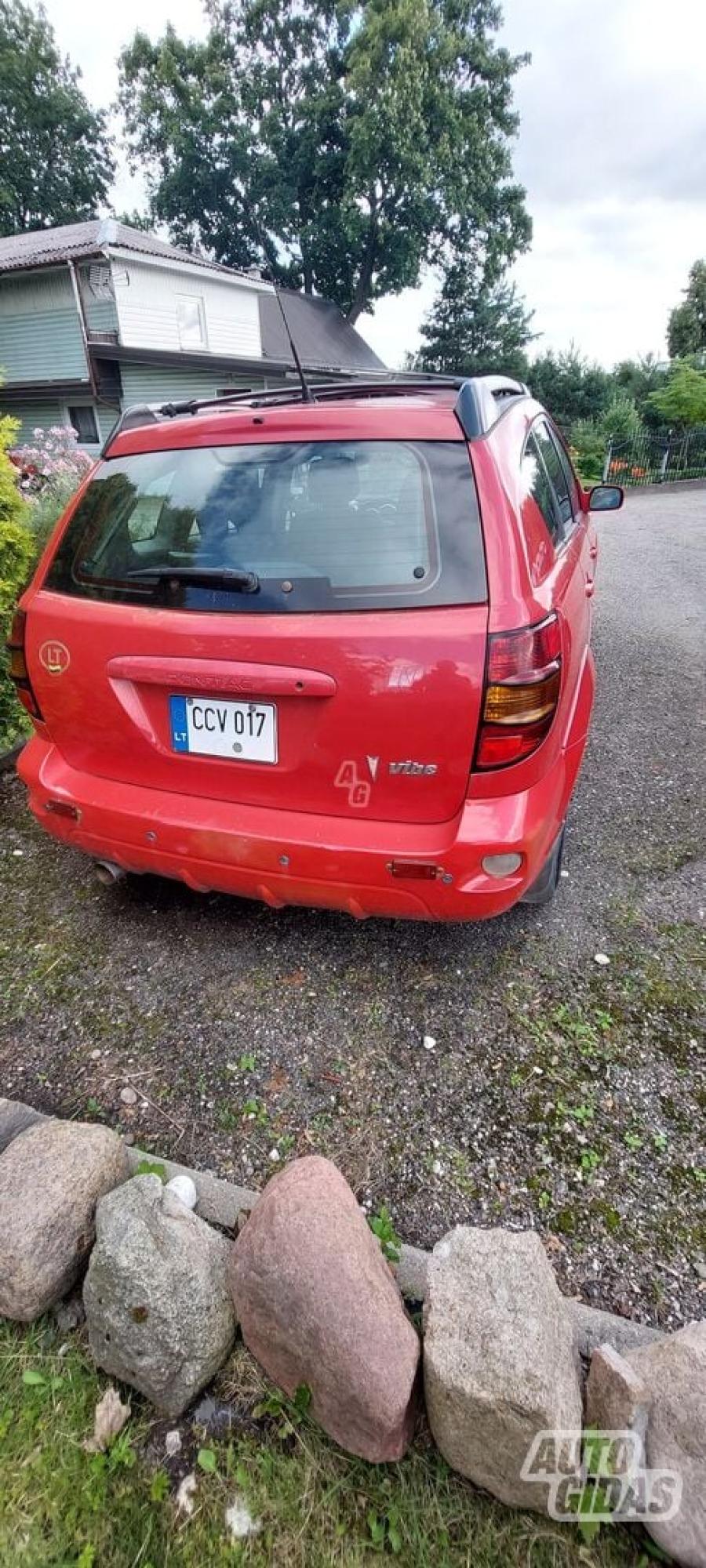 Sarkans Pontiac Vibe 2005 Gargždai, ar dzinēja tilpumu 1.80 L un nobraukumu 350 tūkst. km par 900 €, foto 4 vietnē AUTOMOTO.COM.LV