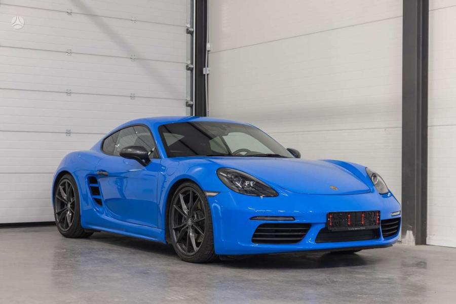 Blue Porsche 718 2023 in Vilnius, with an engine capacity of 2.00 L and mileage of 14 thousand km for 60000 €, photo 4 on AUTOMOTO.COM.LV