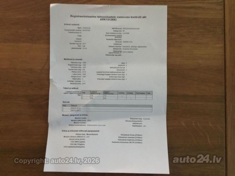 Grey Porsche 718 2017 in Tartu, with an engine capacity of 2.00 L and mileage of 75 thousand km for 57500 €, photo 25 on AUTOMOTO.COM.LV
