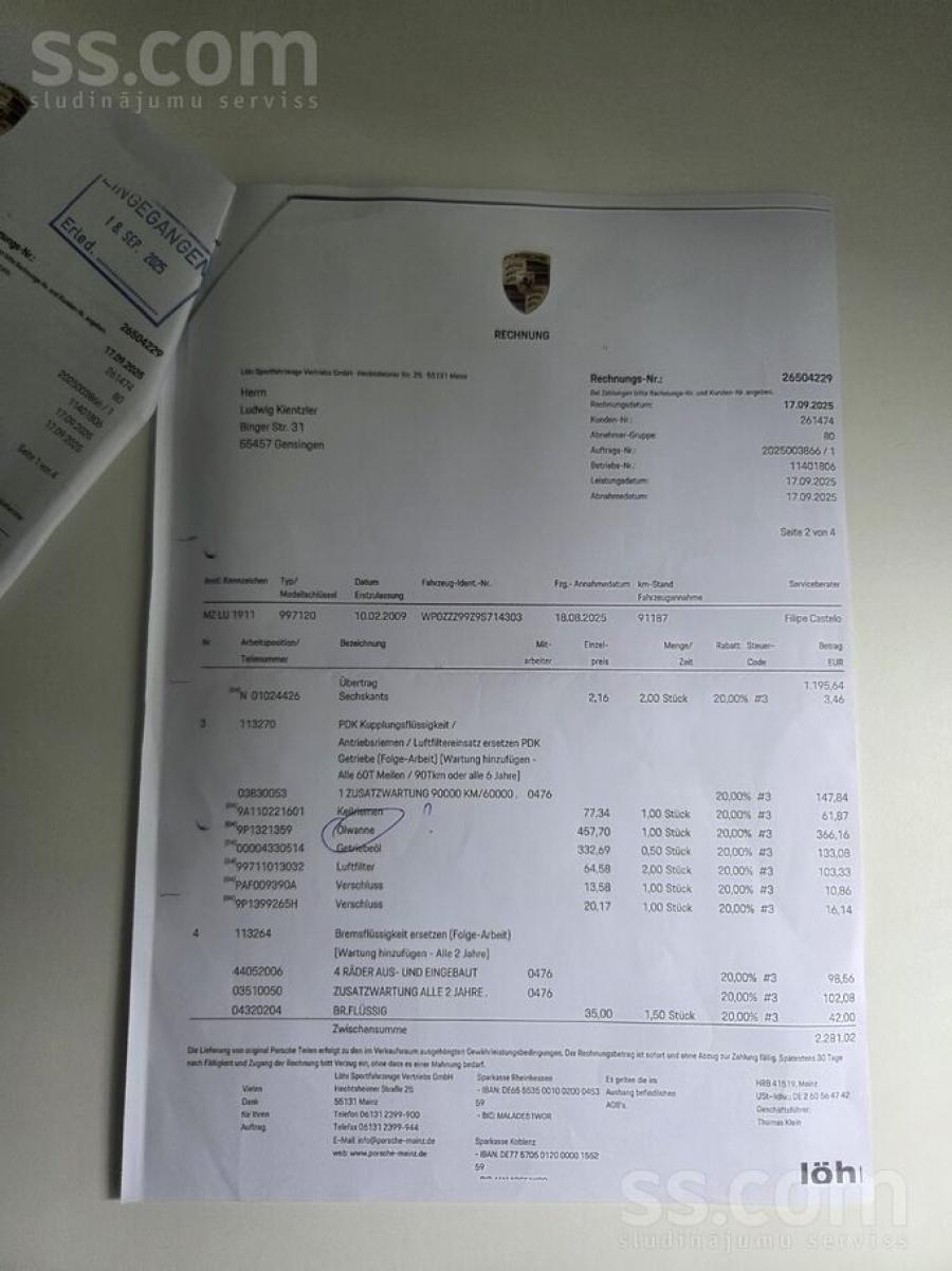 Черный Порше 911 2009 в Рига, объемом двигателя 3.80 л и пробегом 96 тыс. км за 67700 €, фото 17 на AUTOMOTO.COM.LV