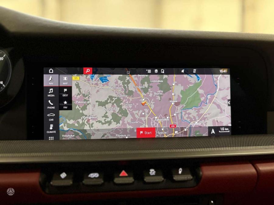 Черный Порше 911 2021 в Вильнюс, объемом двигателя 3.00 л и пробегом 22 тыс. км за 119900 €, фото 28 на AUTOMOTO.COM.LV