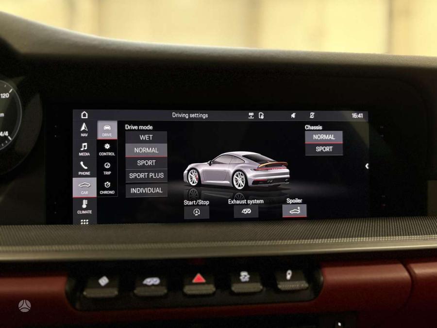 Черный Порше 911 2021 в Вильнюс, объемом двигателя 3.00 л и пробегом 22 тыс. км за 119900 €, фото 29 на AUTOMOTO.COM.LV