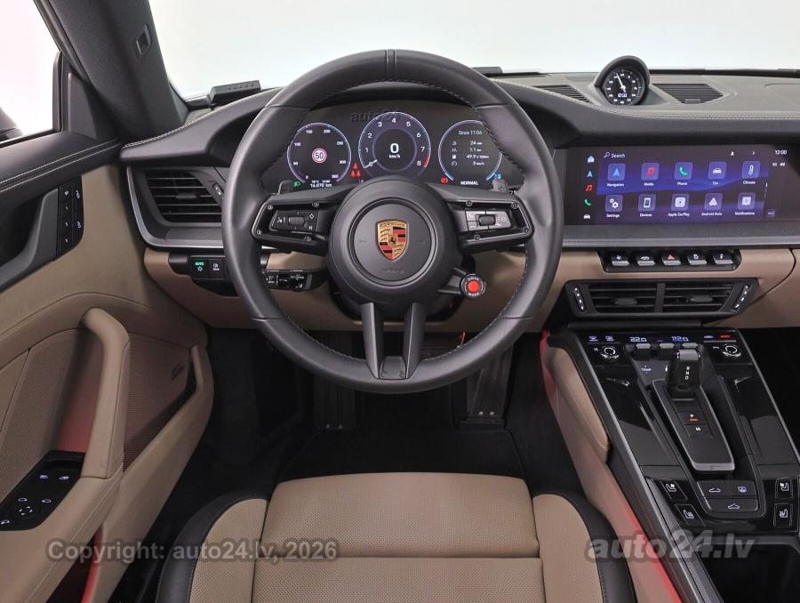 Black Porsche 911 2026 in Tallinn, with an engine capacity of 3.00 L and mileage of 16 thousand km for 180000 €, photo 16 on AUTOMOTO.COM.LV