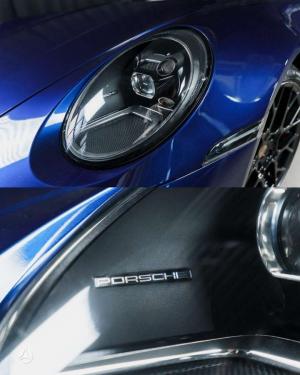 Blue Porsche 911 2020 in Vilnius, with an engine capacity of 2.98 L and mileage of 50 thousand km for 109998 €, photo 11 on AUTOMOTO.COM.LV