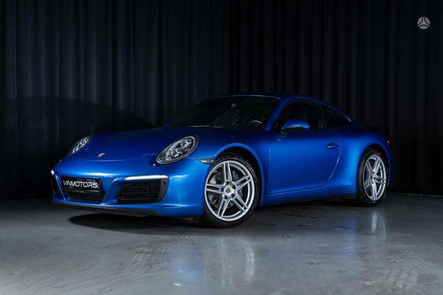 Zils Porsche 911 2018 Viļņa, ar dzinēja tilpumu 2.98 L un nobraukumu 47 tūkst. km par 71999 €, foto 1 vietnē AUTOMOTO.COM.LV