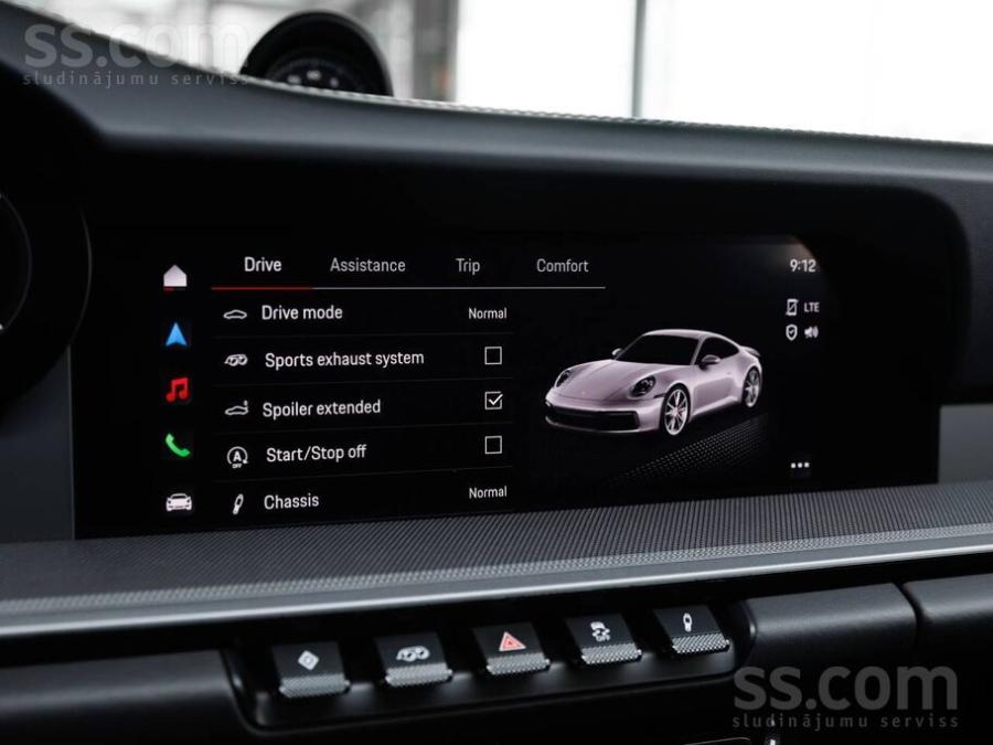 Синий Порше 911 2022 в Рига, объемом двигателя 3.00 л и пробегом 25 тыс. км за 129000 €, фото 23 на AUTOMOTO.COM.LV