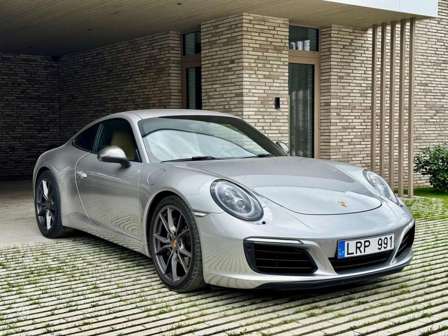 Pelēks Porsche 911 2017 Šauļi, ar dzinēja tilpumu 2.98 L un nobraukumu 103 tūkst. km par 66900 €, foto 3 vietnē AUTOMOTO.COM.LV