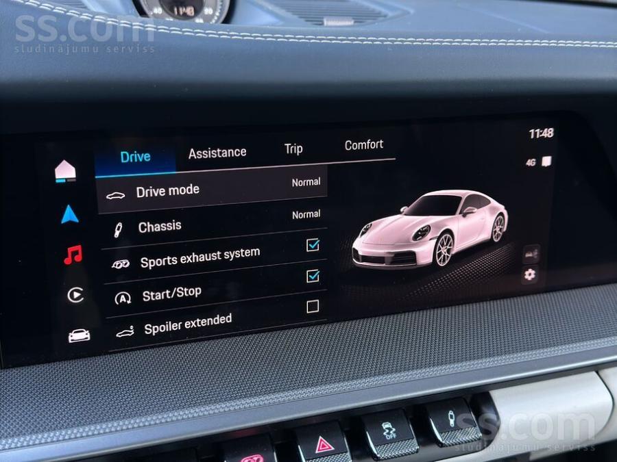 Pelēks Porsche 911 2025 Rīga, ar dzinēja tilpumu 3.00 L un nobraukumu 13 tūkst. km par 129900 €, foto 12 vietnē AUTOMOTO.COM.LV