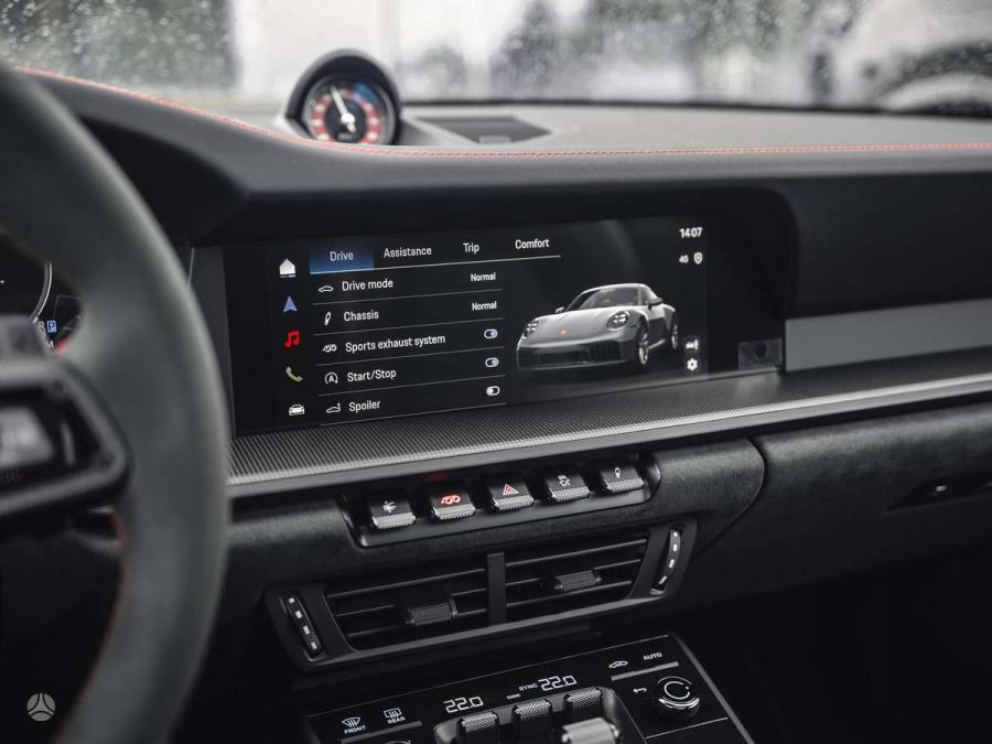 Pelēks Porsche 911 2026 Viļņa, ar dzinēja tilpumu 2.98 L un nobraukumu 3 tūkst. km par 205459 €, foto 36 vietnē AUTOMOTO.COM.LV