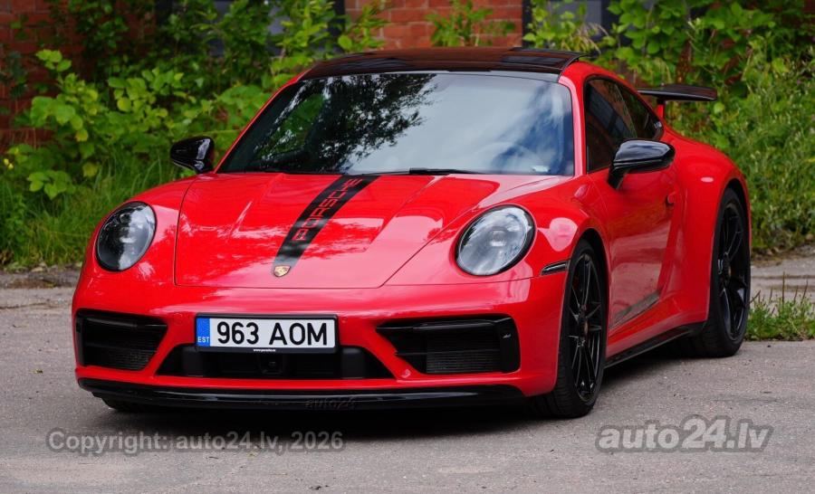 Red Porsche 911 2024 in Tallinn, with an engine capacity of 3.00 L and mileage of 37 thousand km for 145000 €, photo 1 on AUTOMOTO.COM.LV