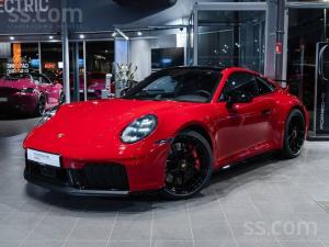 Sarkans Porsche 911 2026 Rīga, ar dzinēja tilpumu 3.60 L un nobraukumu 6 tūkst. km par 195900 €, foto  vietnē AUTOMOTO.COM.LV