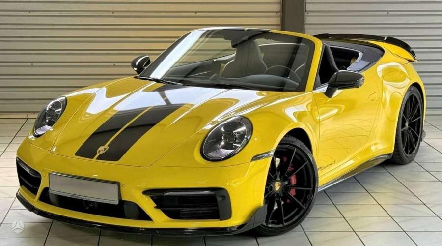 Dzeltens Porsche 911 2020 Viļņa, ar dzinēja tilpumu 2.98 L un nobraukumu 47 tūkst. km par 121999 €, foto 6 vietnē AUTOMOTO.COM.LV