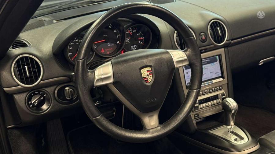 Black Porsche Boxster 2007 in Riga, with an engine capacity of 2.69 L and mileage of 71 thousand km for 27990 €, photo 14 on AUTOMOTO.COM.LV