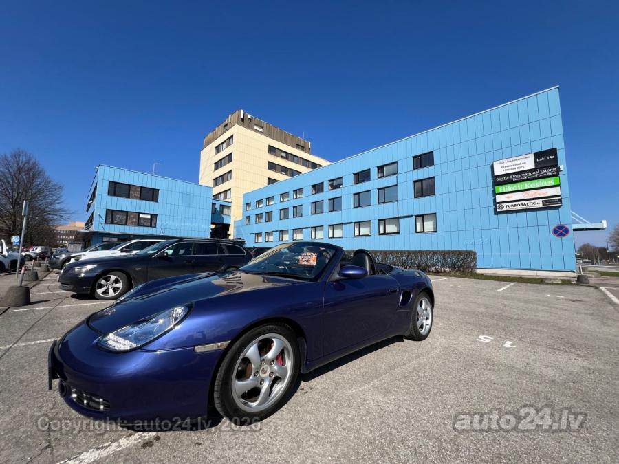 Blue Porsche Boxster 1999 in Tallinn, with an engine capacity of 3.20 L and mileage of 144 thousand km for 9999 €, photo 1 on AUTOMOTO.COM.LV