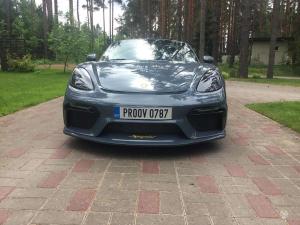 Grey Porsche Boxster 2017 in Tartu, with an engine capacity of 2.00 L and mileage of 75 thousand km for 58000 €, photo  on AUTOMOTO.COM.LV
