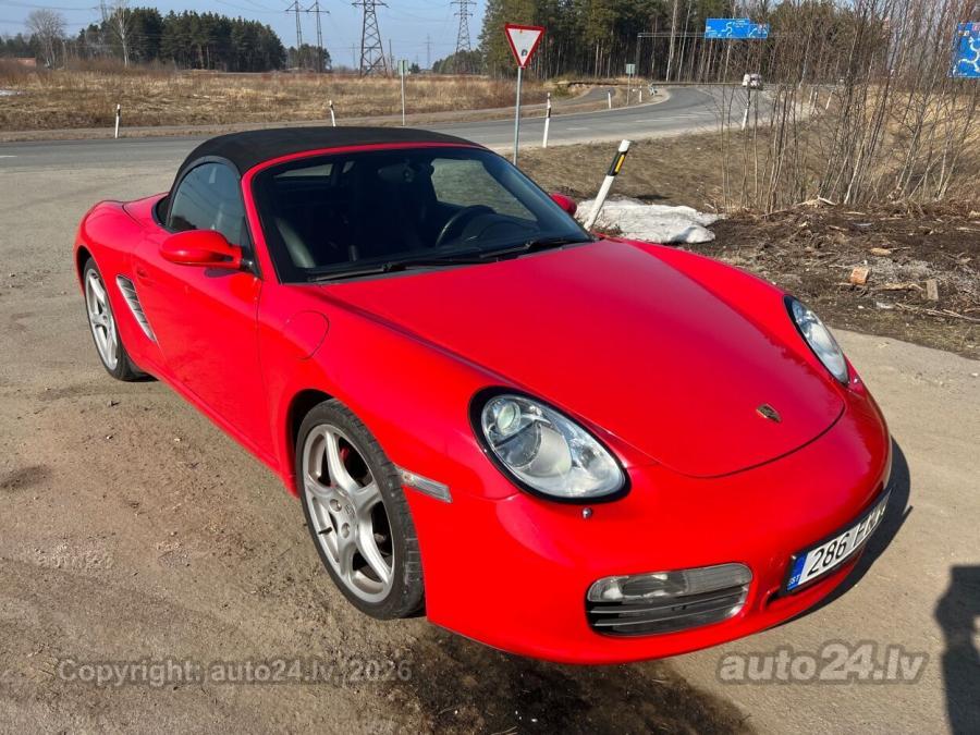 Red Porsche Boxster 2008 in Tallinn, with an engine capacity of 3.40 L and mileage of 105 thousand km for 22900 €, photo 1 on AUTOMOTO.COM.LV