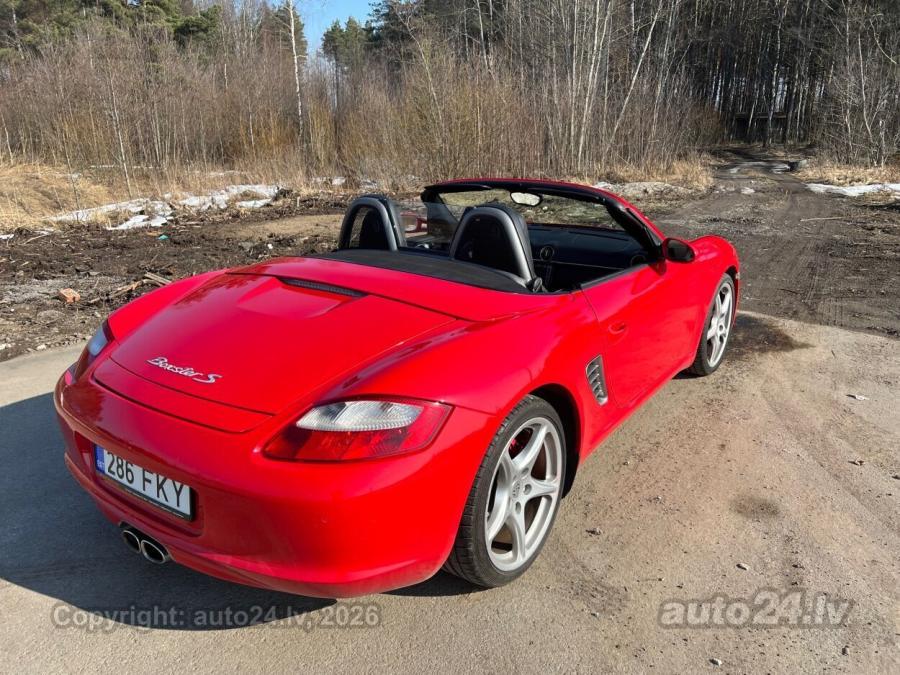 Red Porsche Boxster 2008 in Tallinn, with an engine capacity of 3.40 L and mileage of 105 thousand km for 22900 €, photo 2 on AUTOMOTO.COM.LV