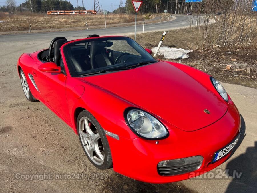 Red Porsche Boxster 2008 in Tallinn, with an engine capacity of 3.40 L and mileage of 105 thousand km for 22900 €, photo 5 on AUTOMOTO.COM.LV