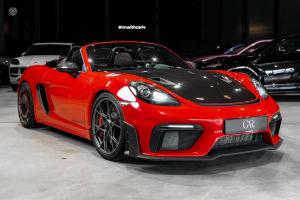 Red Porsche Boxster 2024 in Riga, with an engine capacity of 4.00 L and mileage of 23 thousand km for 145000 €, photo 4 on AUTOMOTO.COM.LV