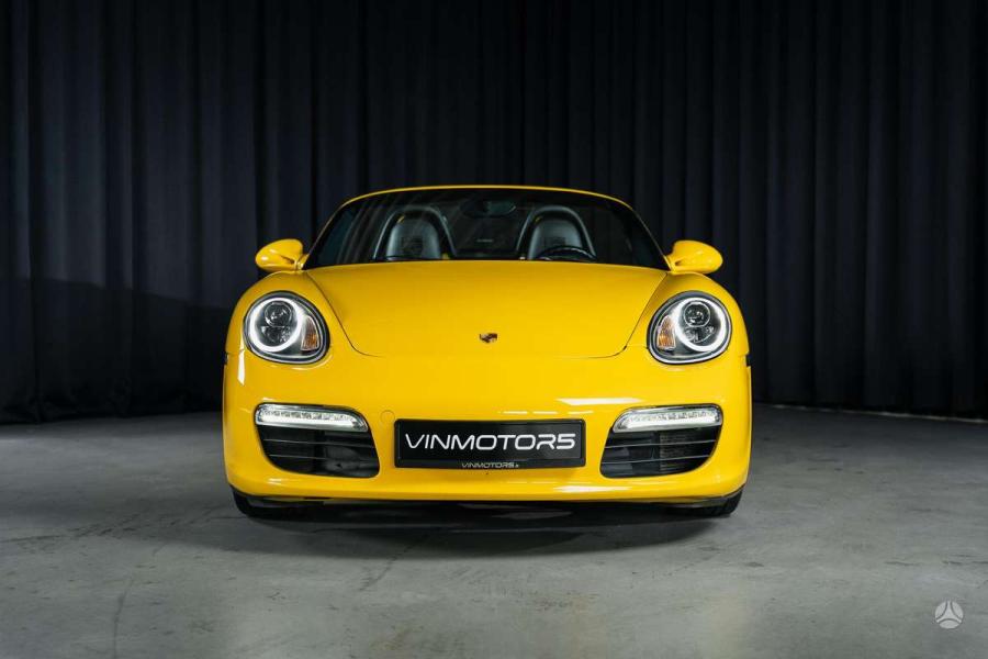 Dzeltens Porsche Boxster 2008 Viļņa, ar dzinēja tilpumu 2.69 L un nobraukumu 164 tūkst. km par 24500 €, foto 3 vietnē AUTOMOTO.COM.LV