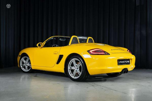 Dzeltens Porsche Boxster 2008 Viļņa, ar dzinēja tilpumu 2.69 L un nobraukumu 164 tūkst. km par 24500 €, foto 6 vietnē AUTOMOTO.COM.LV