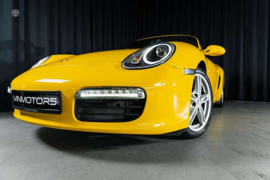 Dzeltens Porsche Boxster 2008 Viļņa, ar dzinēja tilpumu 2.69 L un nobraukumu 164 tūkst. km par 24500 €, foto 12 vietnē AUTOMOTO.COM.LV