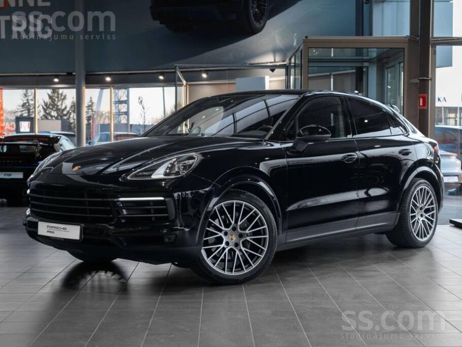 Melns Porsche Cayenne 2023 Rīga, ar dzinēja tilpumu 3.00 L un nobraukumu 45 tūkst. km par 69900 €, foto 1 vietnē AUTOMOTO.COM.LV