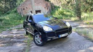 Melns Porsche Cayenne 2003 Jelgava, ar dzinēja tilpumu 4.50 L un nobraukumu 275 tūkst. km par 3000 €, foto  vietnē AUTOMOTO.COM.LV