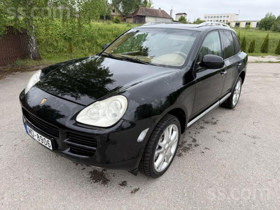 Черный Порше Каен 2005 в Валмиера, объемом двигателя 4.50 л и пробегом 371 тыс. км за 4200 €, фото 8 на AUTOMOTO.COM.LV