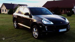 Melns Porsche Cayenne 2008 Viļņa, ar dzinēja tilpumu 4.80 L un nobraukumu 229 tūkst. km par 9500 €, foto  vietnē AUTOMOTO.COM.LV