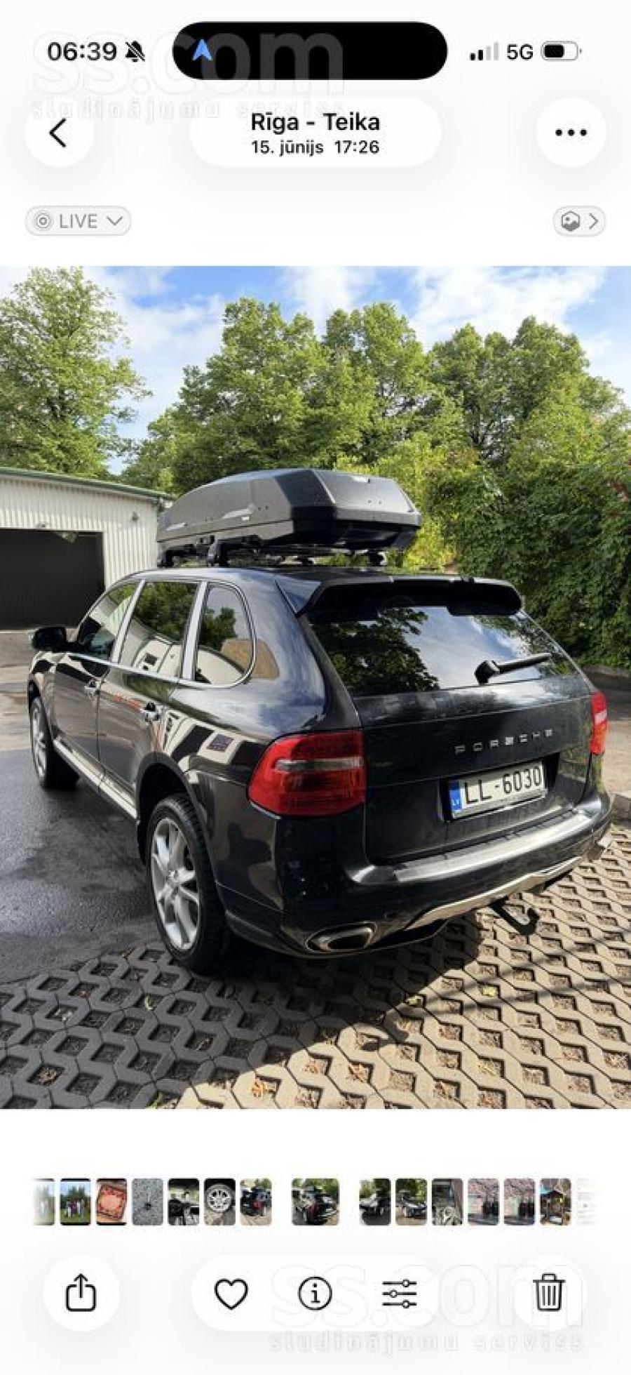 Melns Porsche Cayenne 2009 Rīga, ar dzinēja tilpumu 3.00 L un nobraukumu 315 tūkst. km par 9500 €, foto 3 vietnē AUTOMOTO.COM.LV
