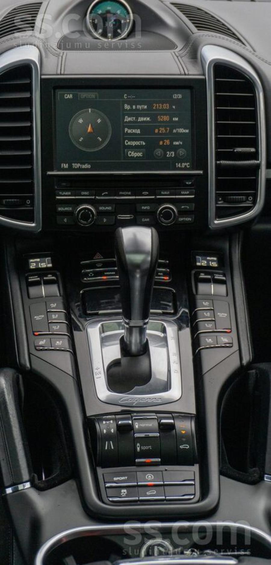 Black Porsche Cayenne 2011 in Riga, with an engine capacity of 4.80 L and mileage of 248 thousand km for 17990 €, photo 26 on AUTOMOTO.COM.LV