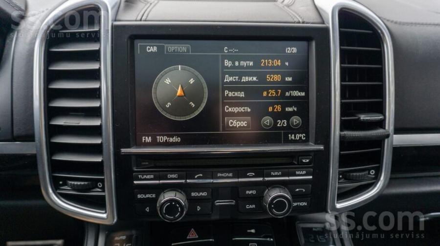 Black Porsche Cayenne 2011 in Riga, with an engine capacity of 4.80 L and mileage of 248 thousand km for 17990 €, photo 36 on AUTOMOTO.COM.LV
