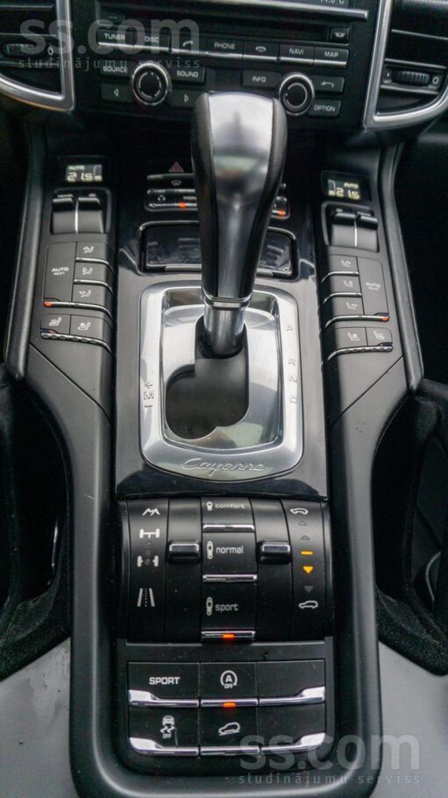 Black Porsche Cayenne 2011 in Riga, with an engine capacity of 4.80 L and mileage of 248 thousand km for 17990 €, photo 15 on AUTOMOTO.COM.LV
