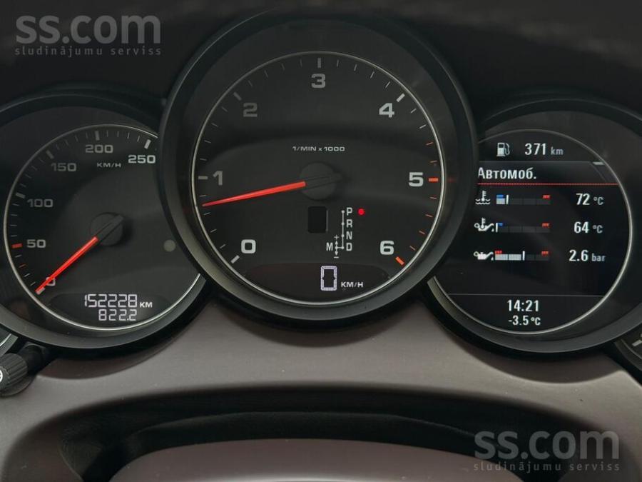Melns Porsche Cayenne 2013 Rīga, ar dzinēja tilpumu 3.00 L un nobraukumu 152 tūkst. km par 13990 €, foto 15 vietnē AUTOMOTO.COM.LV