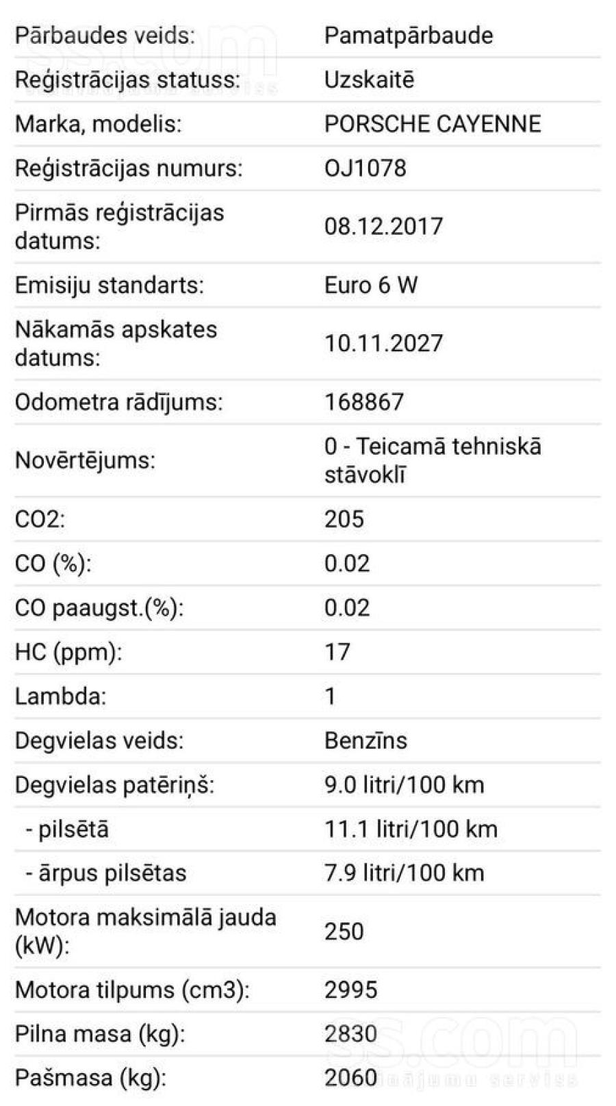 Черный Порше Каен 2017 в Рига, объемом двигателя 3.00 л и пробегом 172 тыс. км за 33950 €, фото 29 на AUTOMOTO.COM.LV