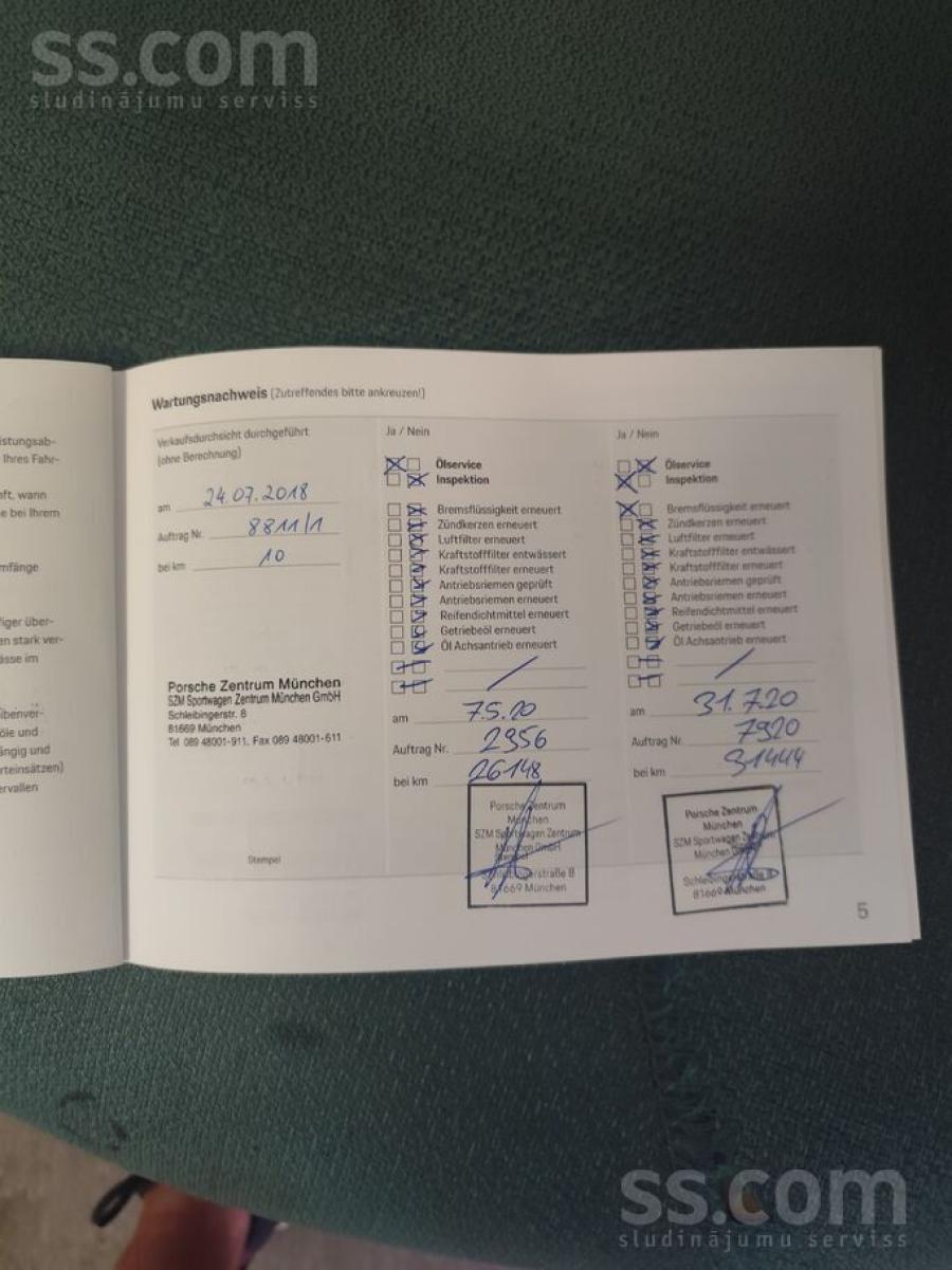 Черный Порше Каен 2018 в Таллин, объемом двигателя 3.00 л и пробегом 195 тыс. км за 38990 €, фото 24 на AUTOMOTO.COM.LV