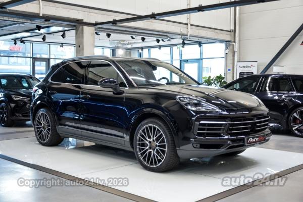 Black Porsche Cayenne 2018 in Tallinn, with an engine capacity of 2.90 L and mileage of 63 thousand km for 54500 €, photo 1 on AUTOMOTO.COM.LV