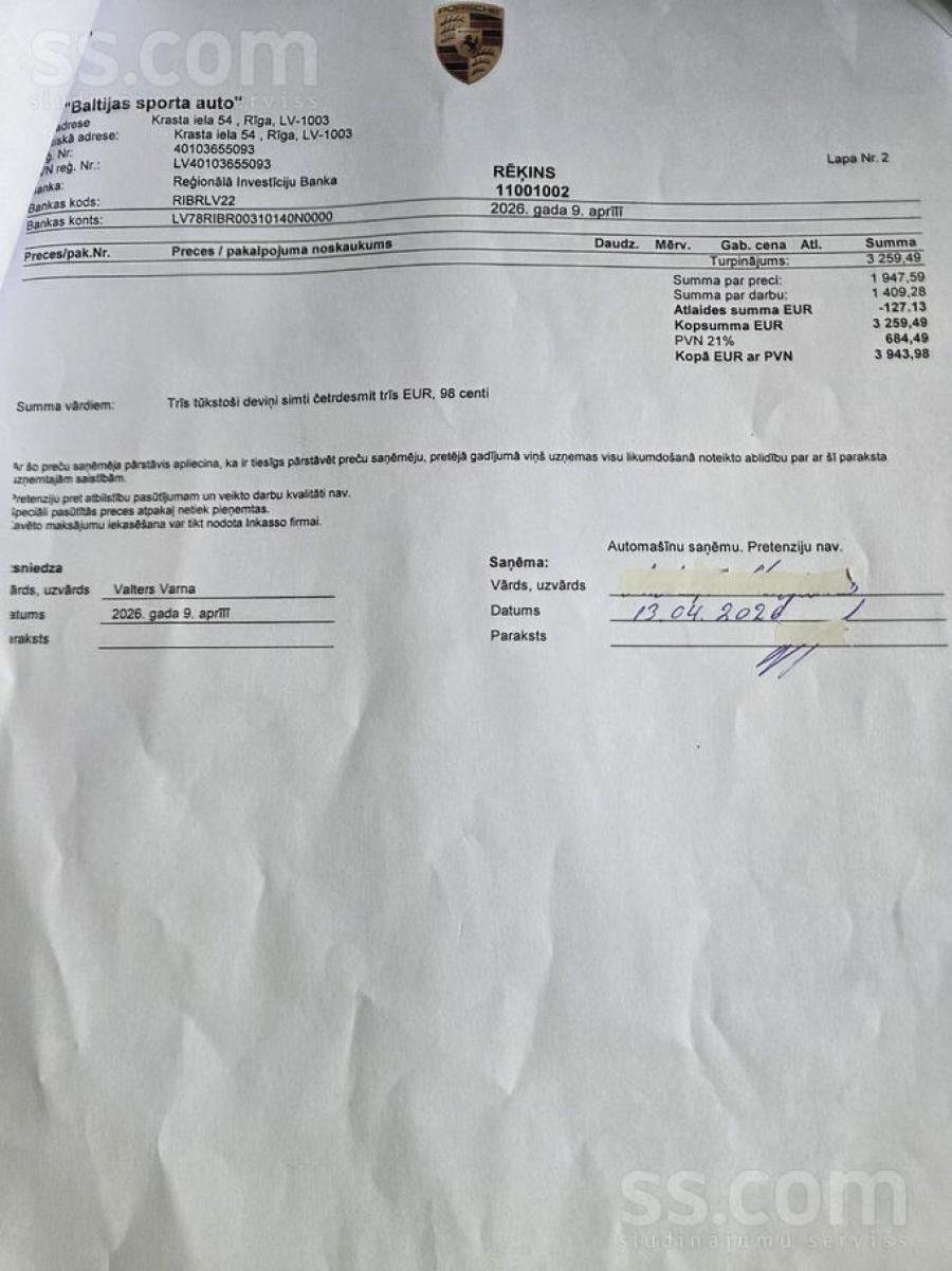 Black Porsche Cayenne 2019 in Riga, with an engine capacity of 3.00 L and mileage of 178 thousand km for 36000 €, photo 10 on AUTOMOTO.COM.LV