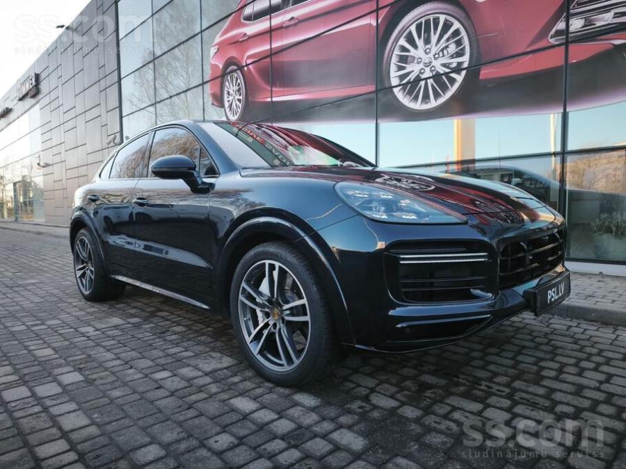 Black Porsche Cayenne 2020 in Riga, with an engine capacity of 4.00 L and mileage of 96 thousand km for 59900 €, photo 1 on AUTOMOTO.COM.LV
