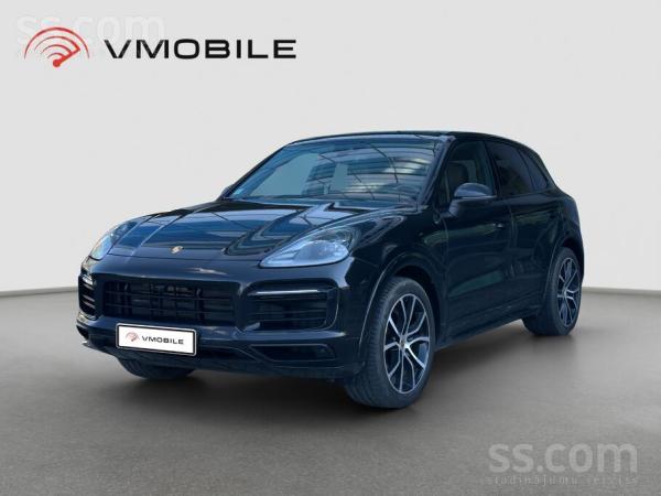 Black Porsche Cayenne 2022 in Riga, with an engine capacity of 3.00 L and mileage of 47 thousand km for 62900 €, photo 1 on AUTOMOTO.COM.LV