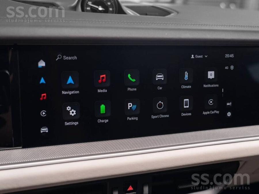 Melns Porsche Cayenne 2024 Rīga, ar dzinēja tilpumu 3.00 L un nobraukumu 58 tūkst. km par 85000 €, foto 23 vietnē AUTOMOTO.COM.LV
